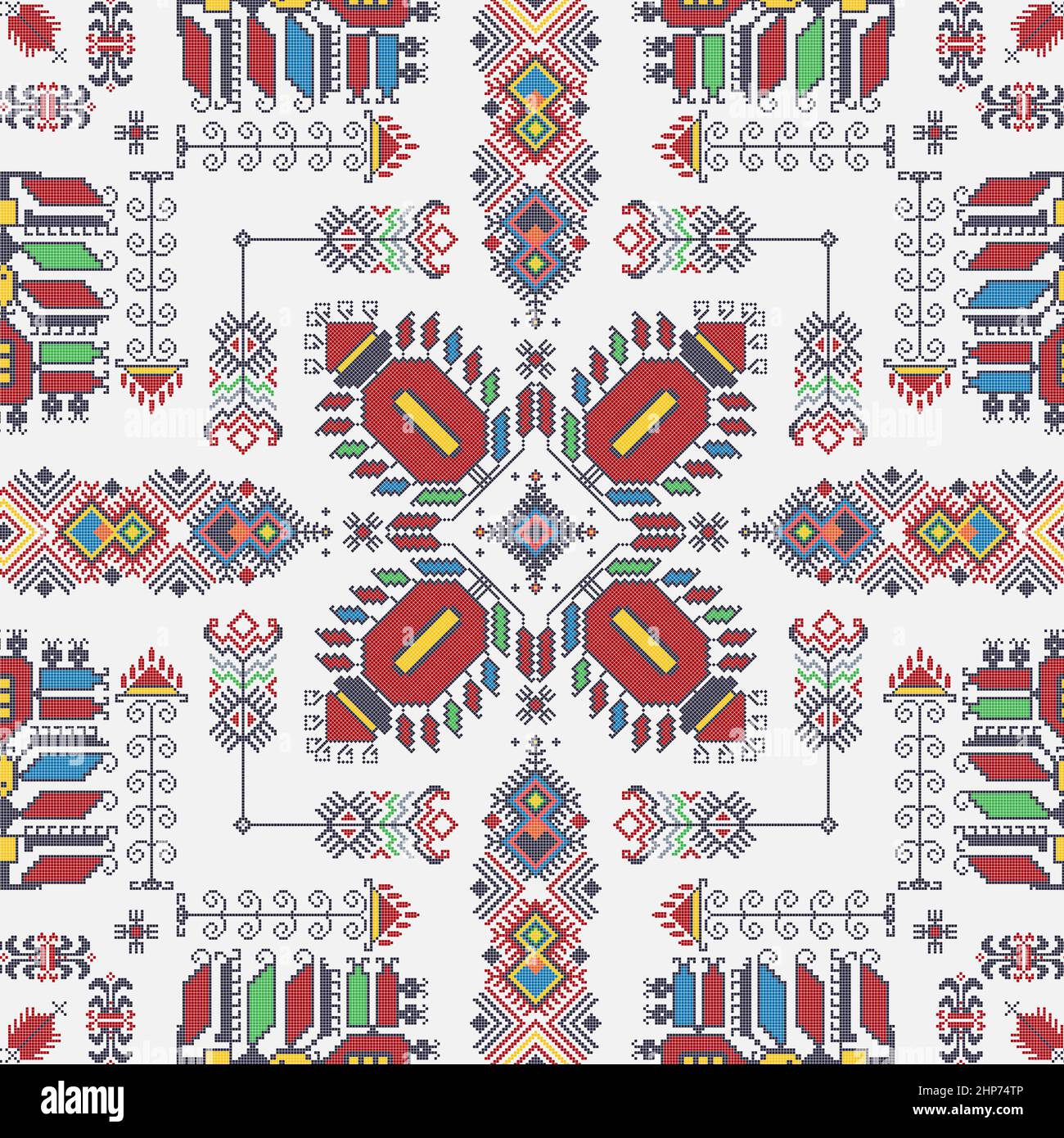 Bulgarian embroidery pattern 2 Stock Vector Image & Art - Alamy