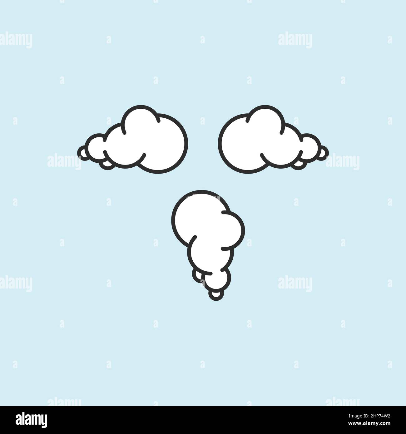 smoke icon vector element design template Stock Vector Image & Art - Alamy