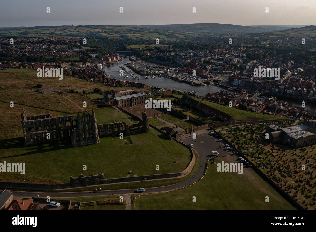Aerial photo of whitby hi-res stock photography and images - Alamy
