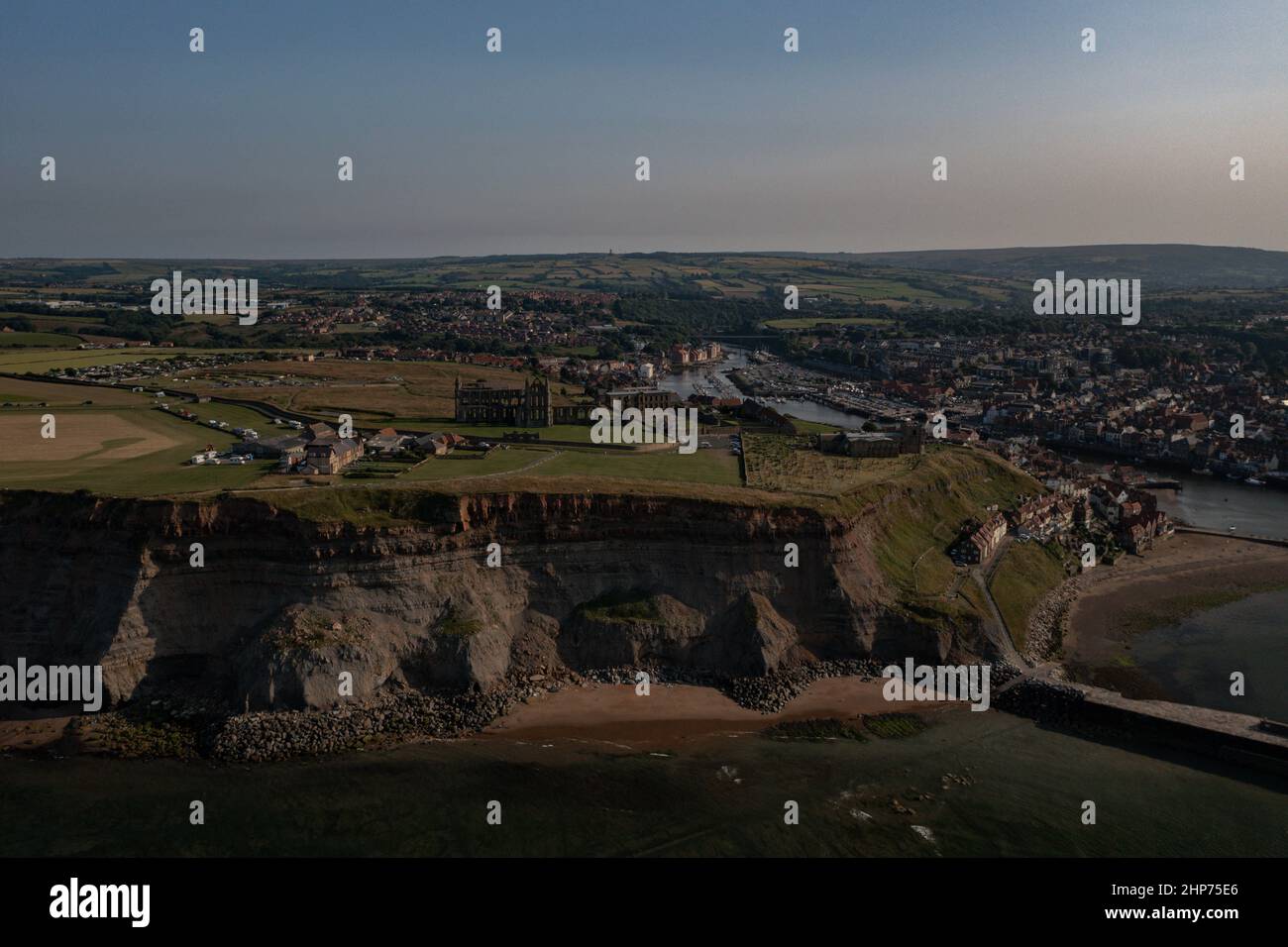 Aerial photo of whitby hi-res stock photography and images - Alamy