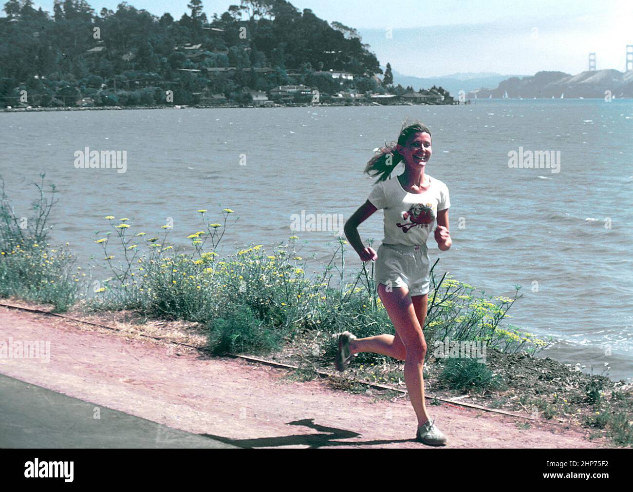 1980s woman running hi-res stock photography and images - Alamy