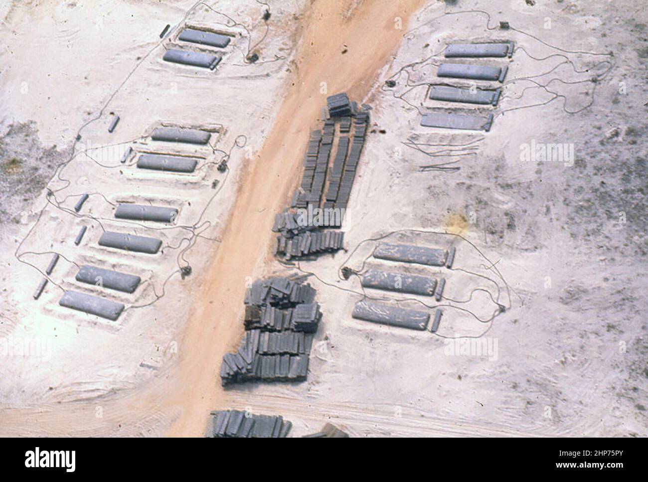Aerial view of TAFDS of Marble Mountain Airfield. It is located to the ...