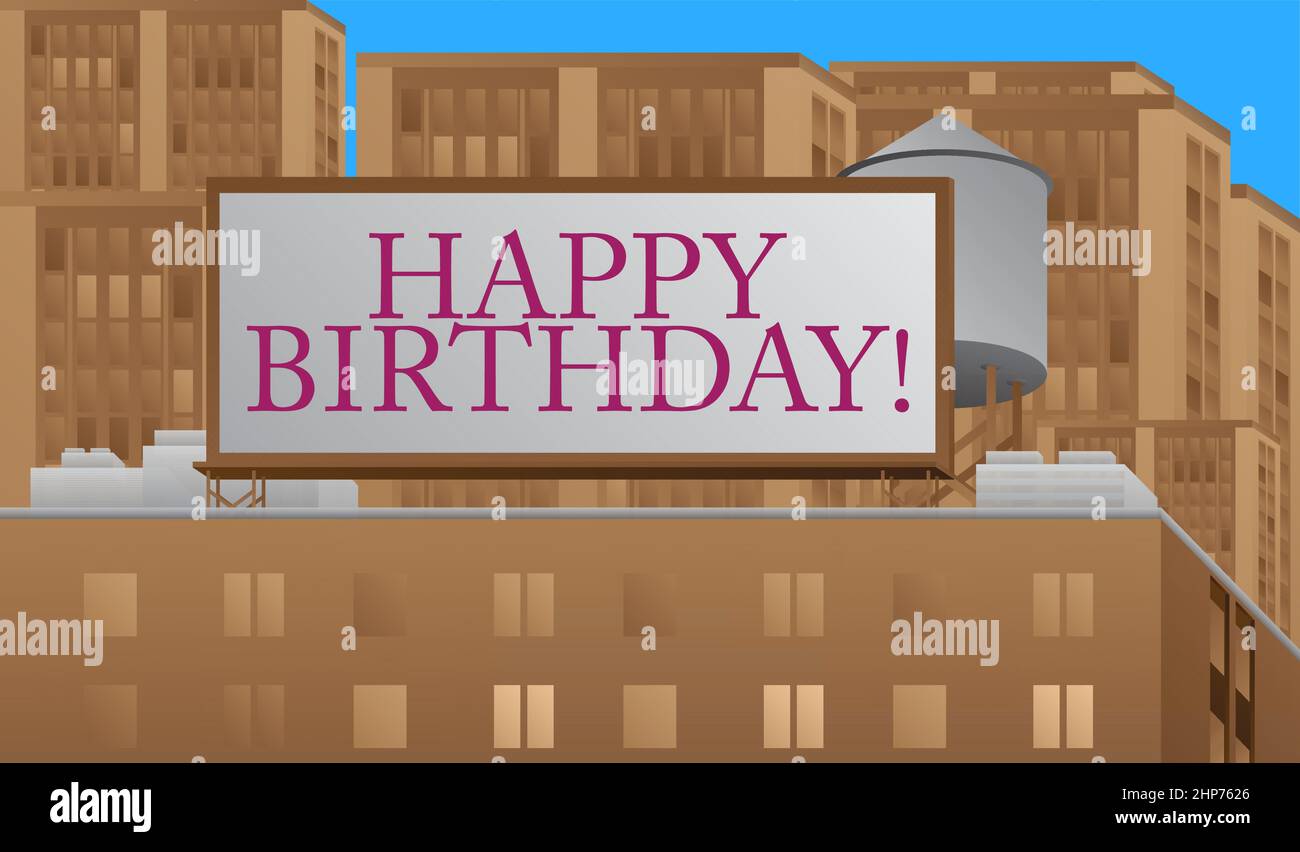 Happy birthday sign Stock Vector Images - Alamy