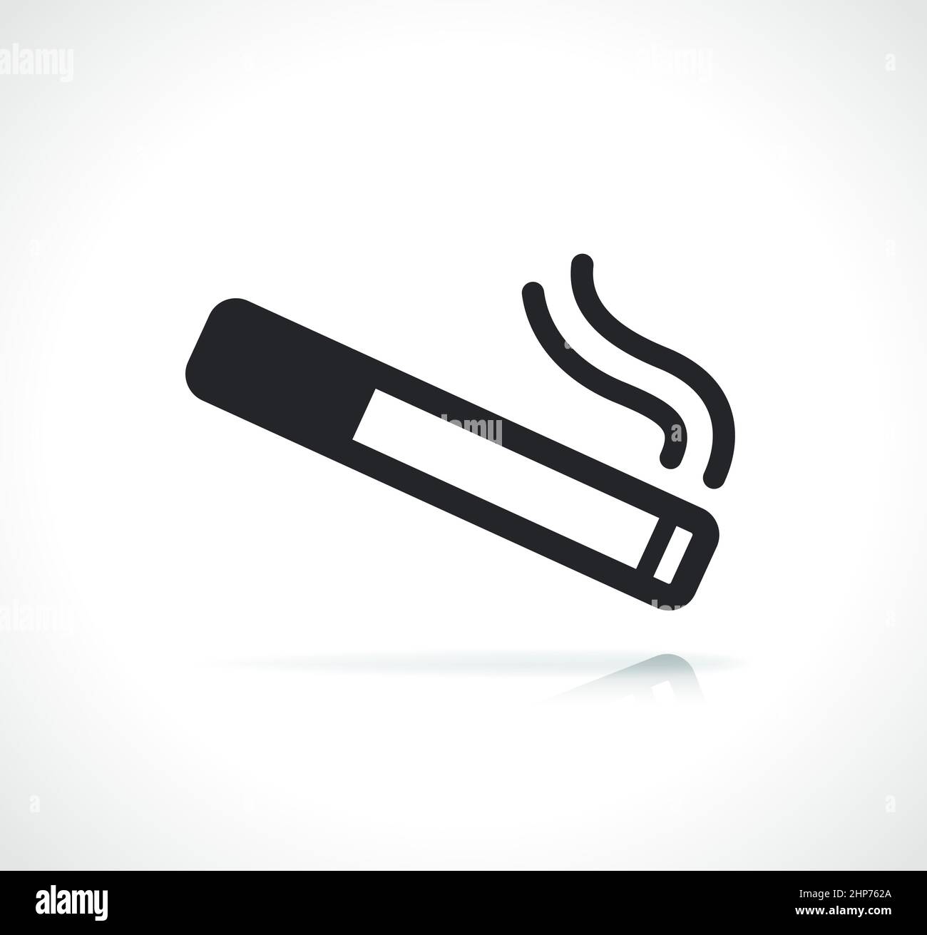 cigarette black and white icon Stock Vector Image & Art - Alamy