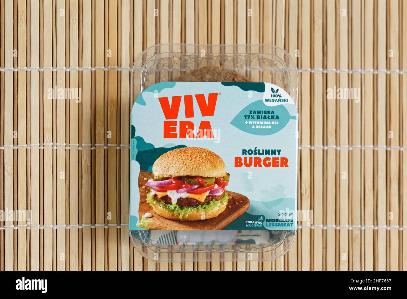 Packaging and contents of Plant based Vege Burger VIVERA made of ...