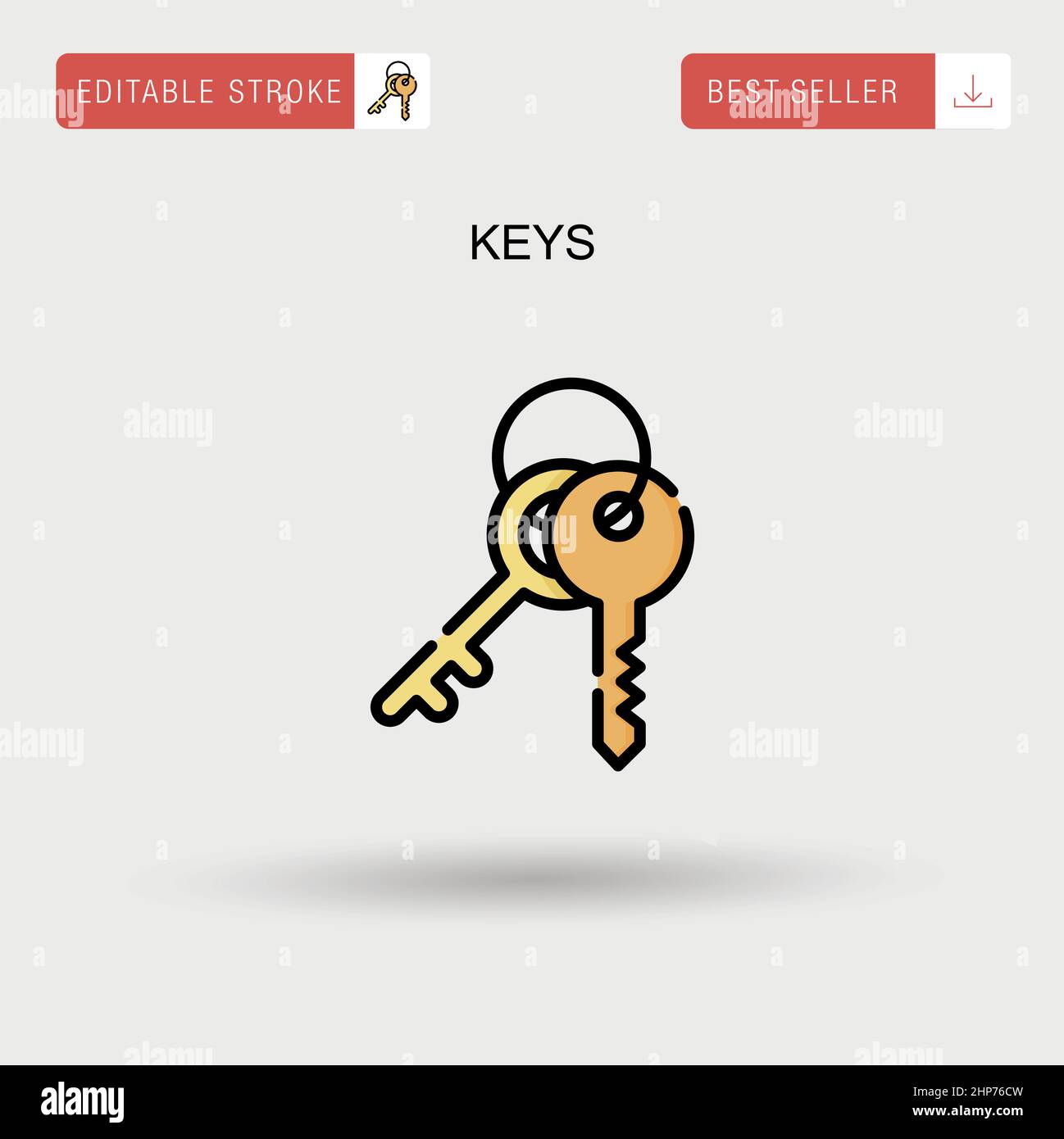 Retro house keys Stock Vector Images - Alamy
