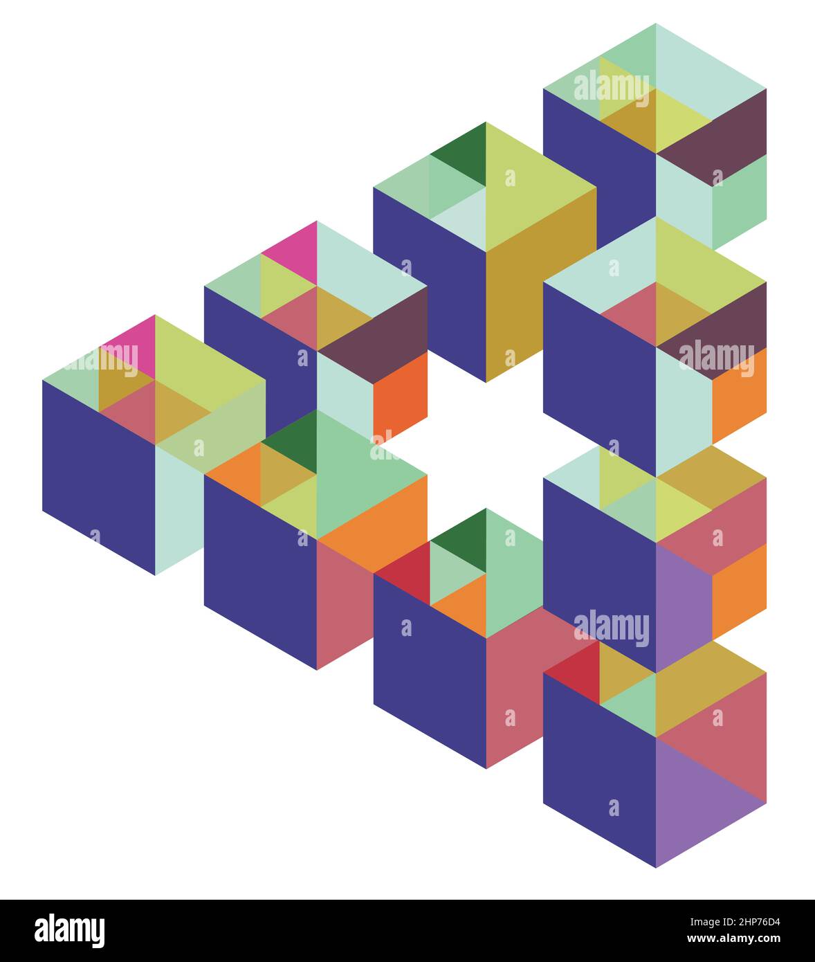 Cubes, background elements isolated, illustration Stock Vector Image ...