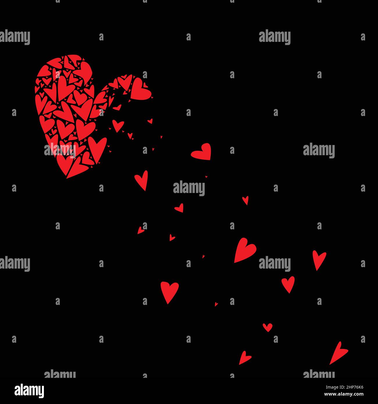 Breaking Love Heart Stock Vector Image & Art - Alamy
