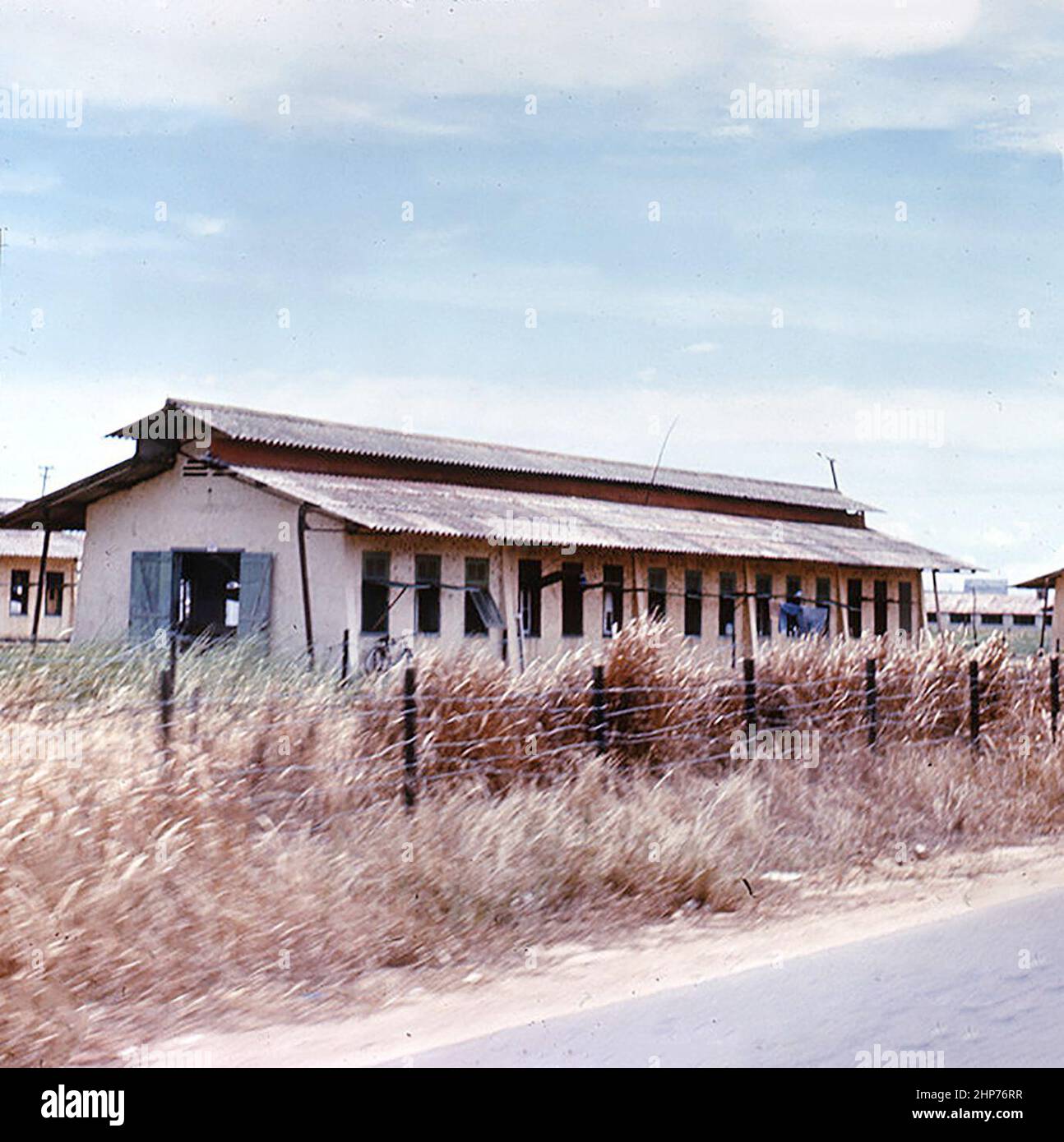 Vietnamese Army Hospital building to the east of Da Nang airfield ...