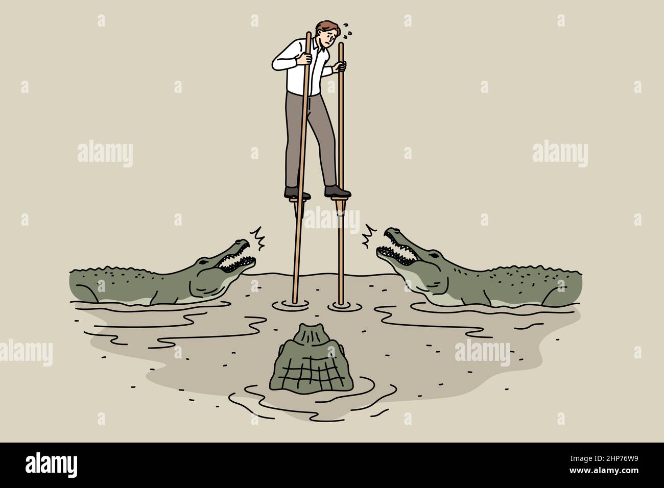 Business danger and challenge concept Stock Vector Image & Art - Alamy