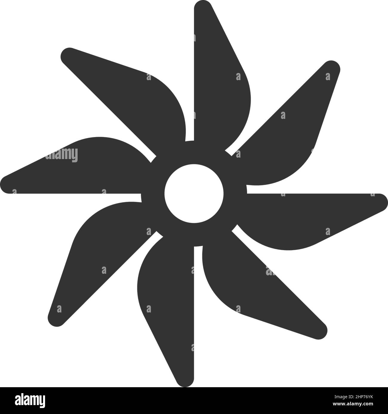 Fan icon logo flat design template Stock Vector Image & Art - Alamy