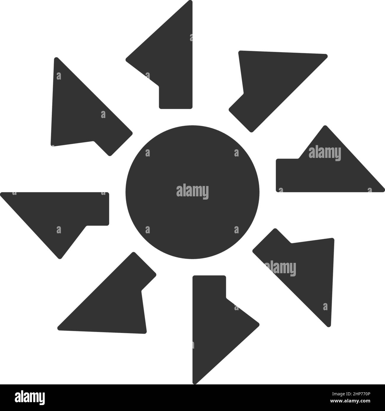 Fan icon logo flat design template Stock Vector Image & Art - Alamy