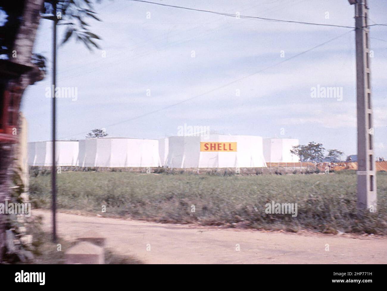 Shell oil tanks on the outskirts of DaNang - September 1965 - PD Photo ...
