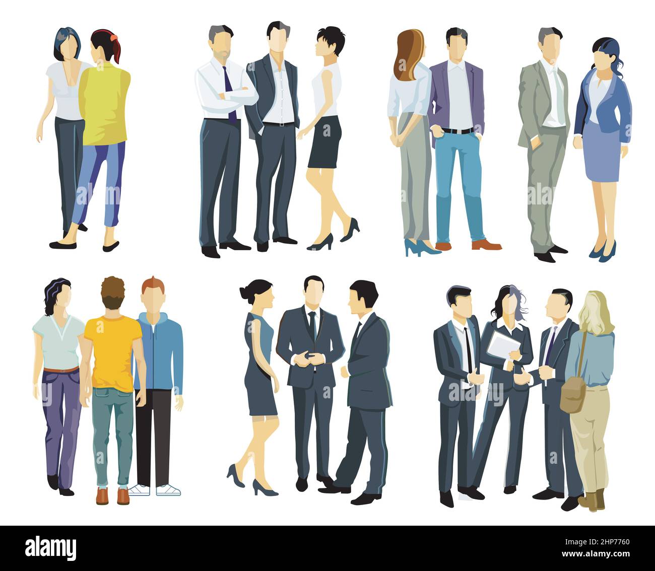 Trade people on meeting Stock Vector Images - Alamy