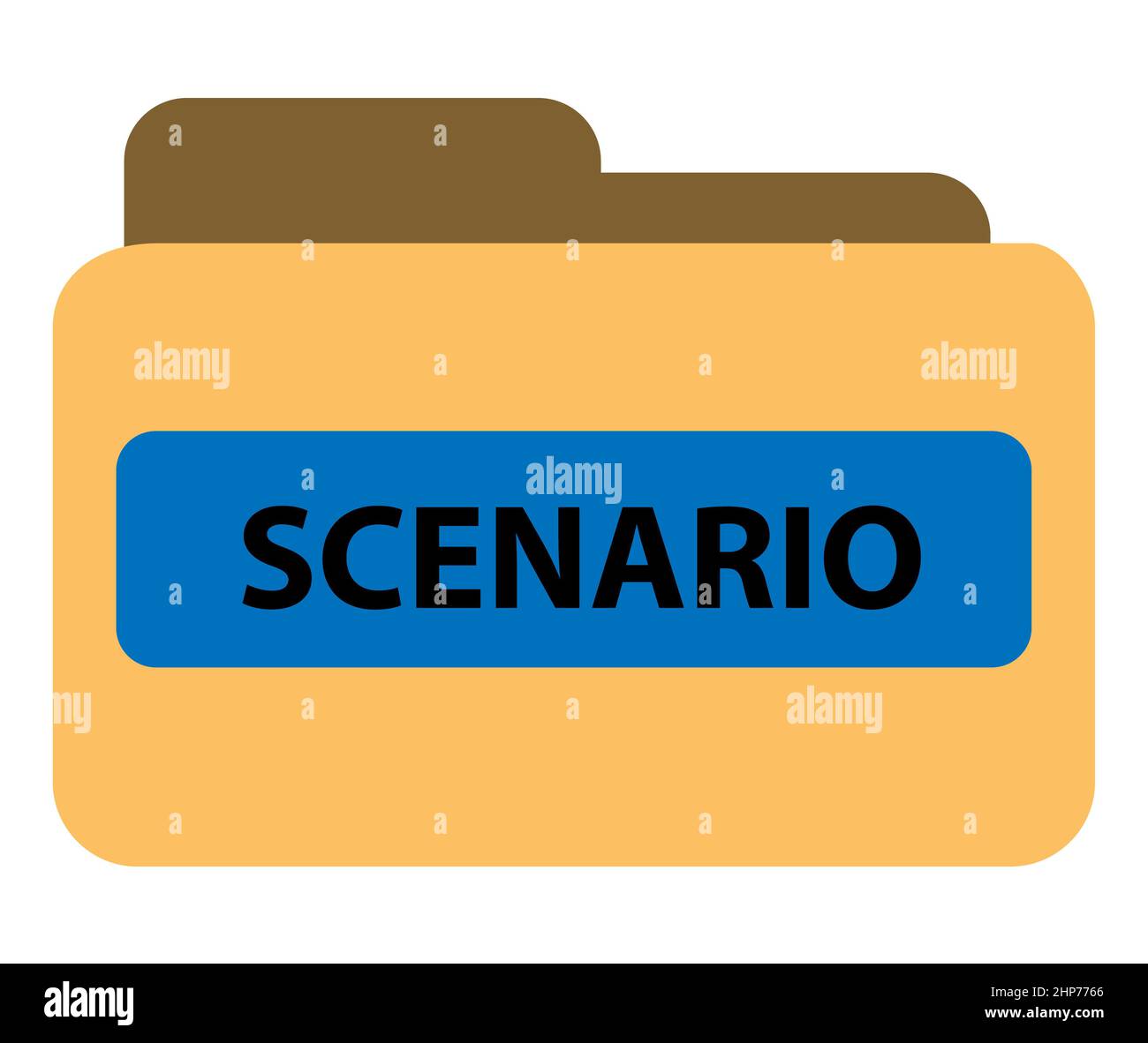Scenario folder icon on white background. film folder scenario sign ...