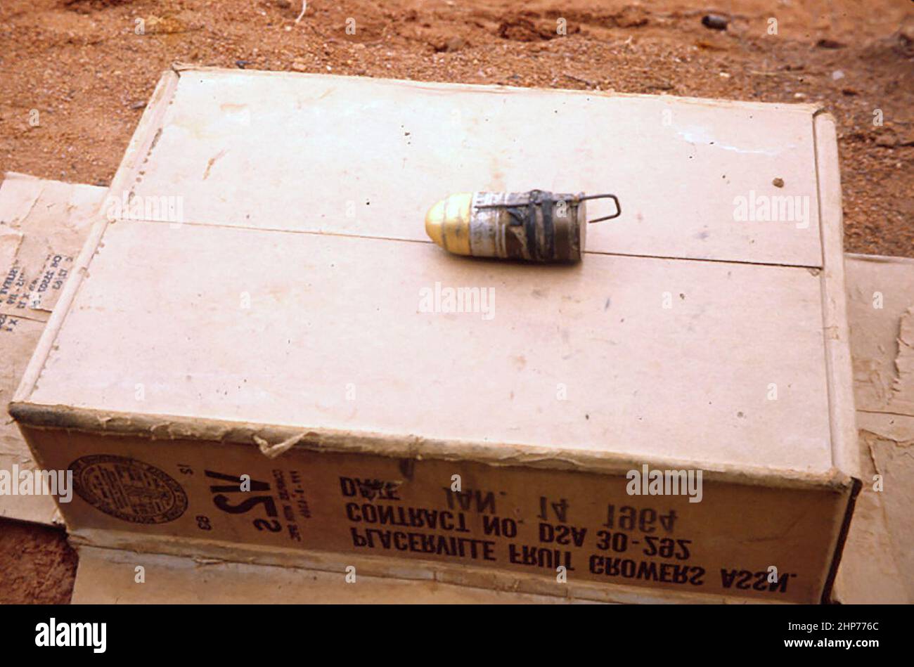 This slide shows the method of preparing the M-79 projectile for use as ...