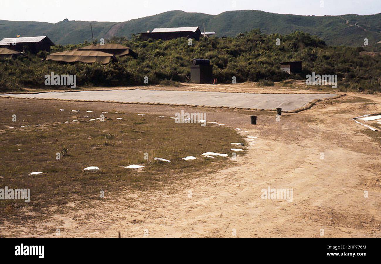 The helipad of the 12th Marine Regimental command post - March 1966 ...