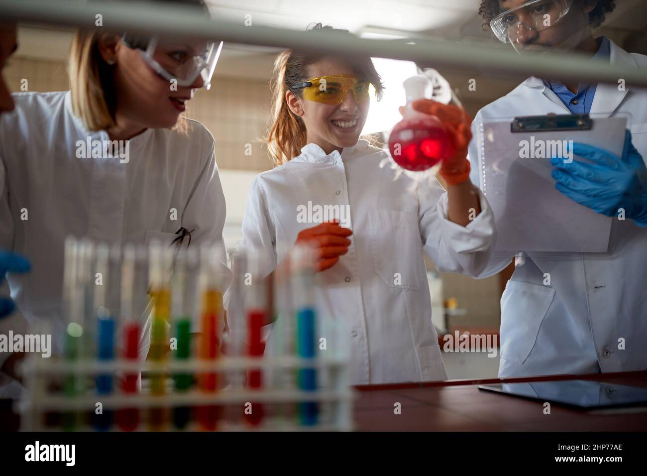 Multiethnic students taking test hi-res stock photography and images ...