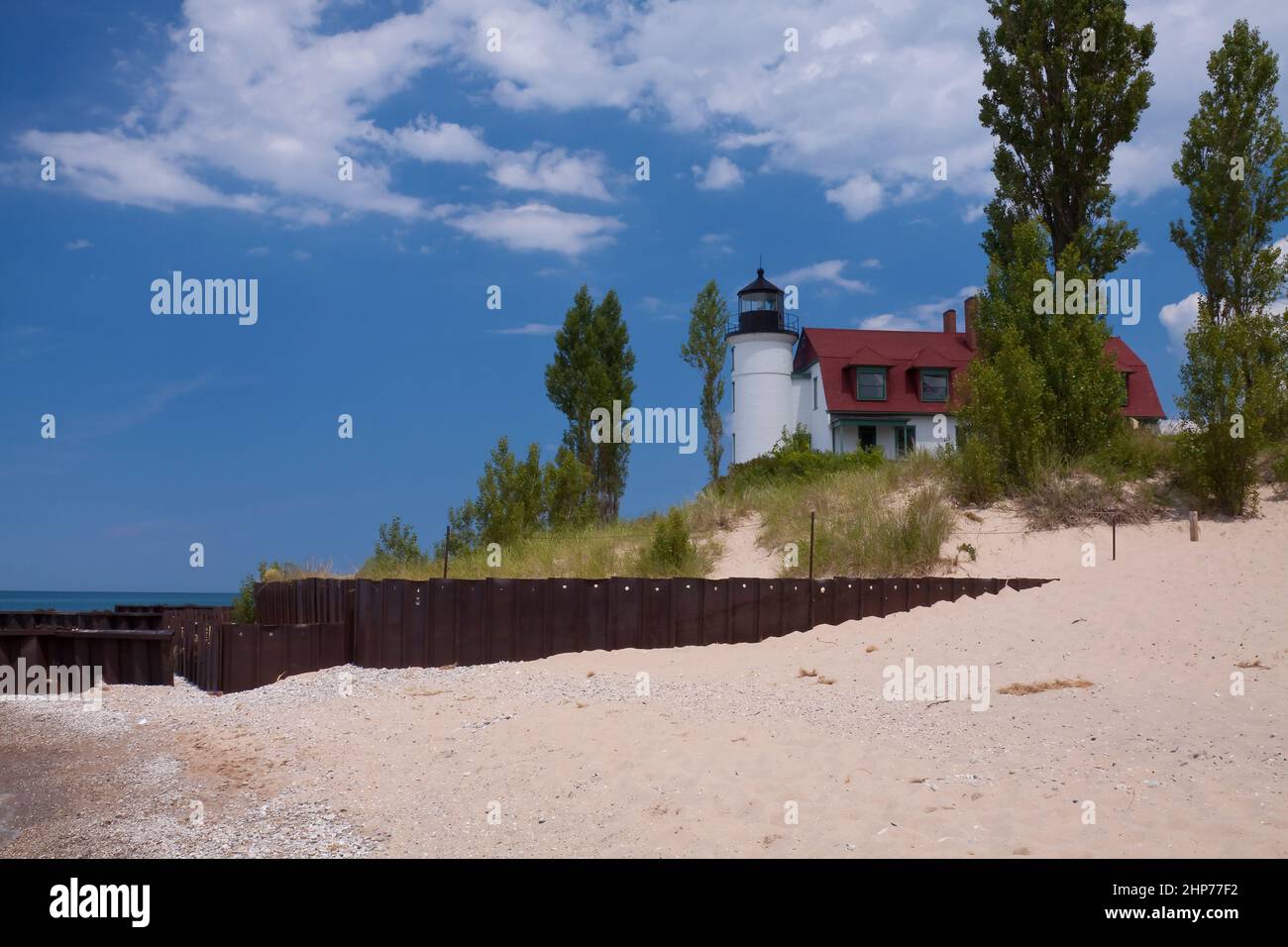 Point Betsie Lighthouse Along Lake Michigan Stock Photo - Alamy