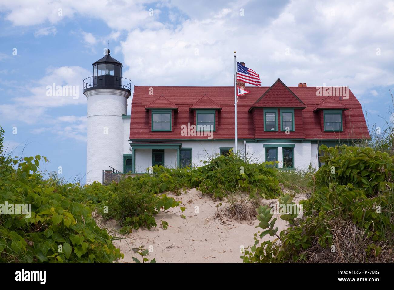 Point Betsie Lighthouse Along Lake Michigan Stock Photo - Alamy