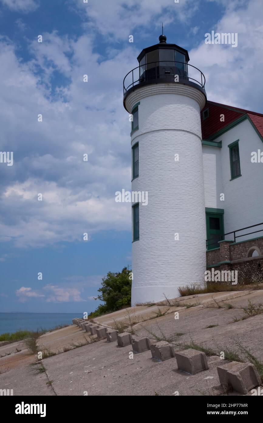 Point betsie light lighthouse hi-res stock photography and images - Alamy