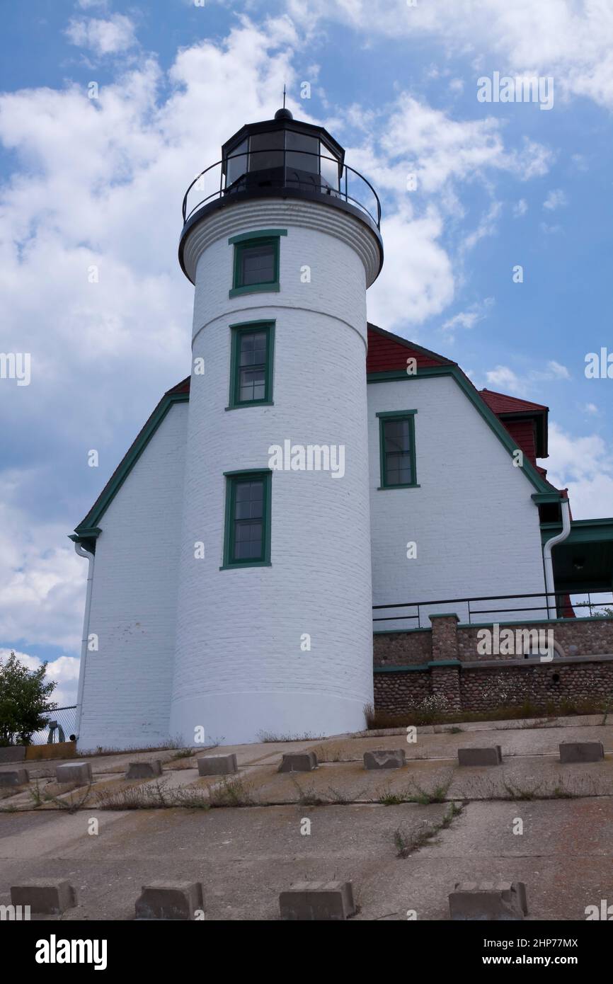 Point Betsie Lighthouse Along Lake Michigan Stock Photo - Alamy
