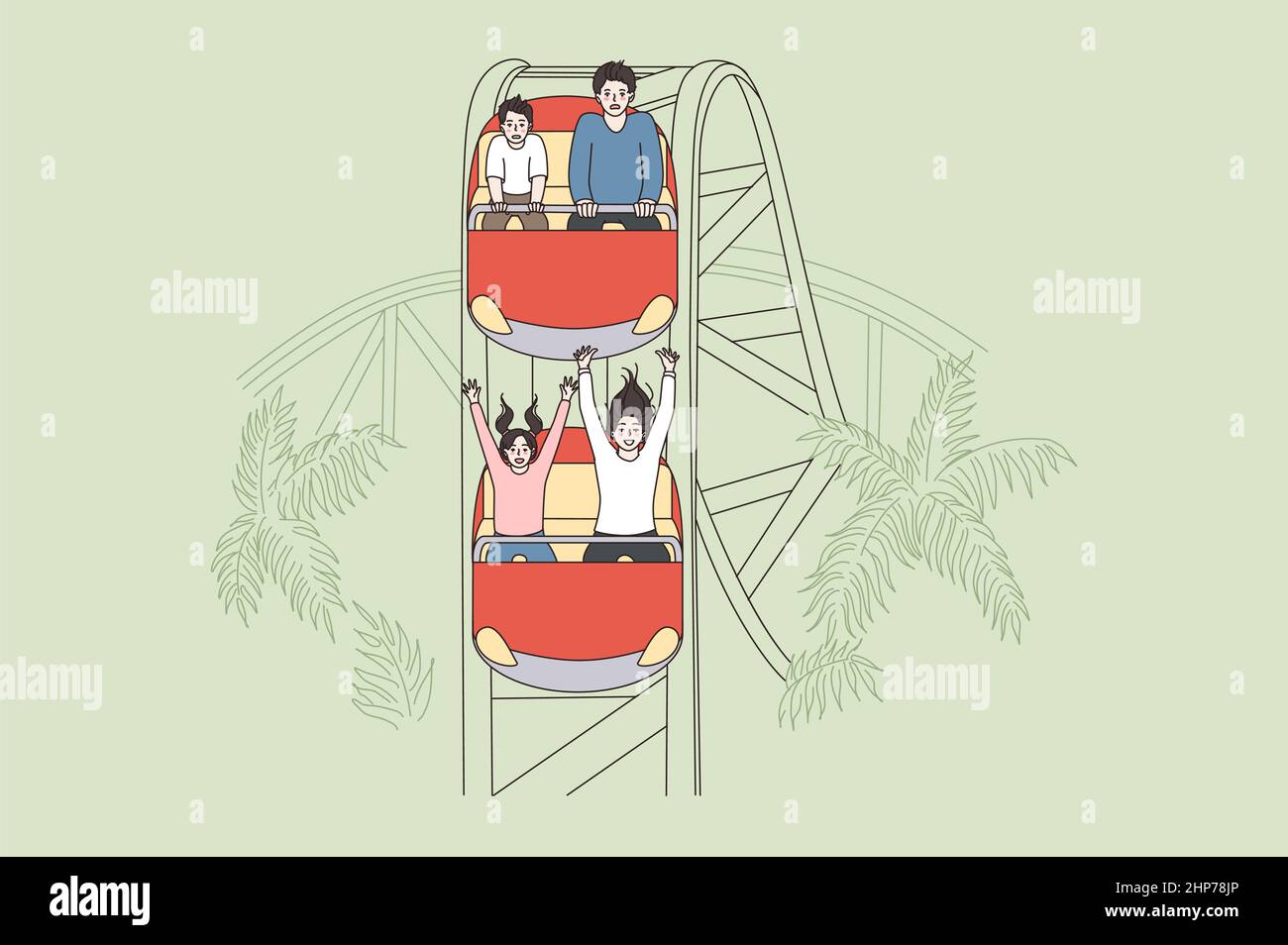 Thrill park Stock Vector Images - Alamy