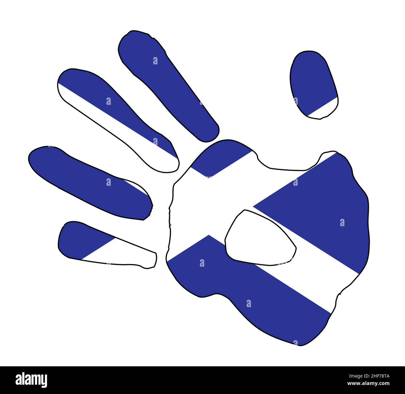 Scotland flag illustration Stock Vector Images - Alamy