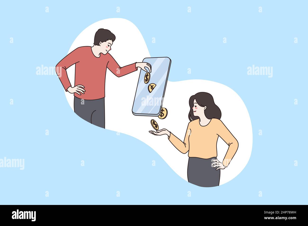 Concept digital banking online Stock Vector Images - Alamy