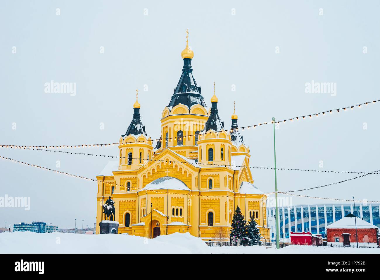 Cathedral in the name of the Holy Prince Alexander Nevsky at Strelka in ...