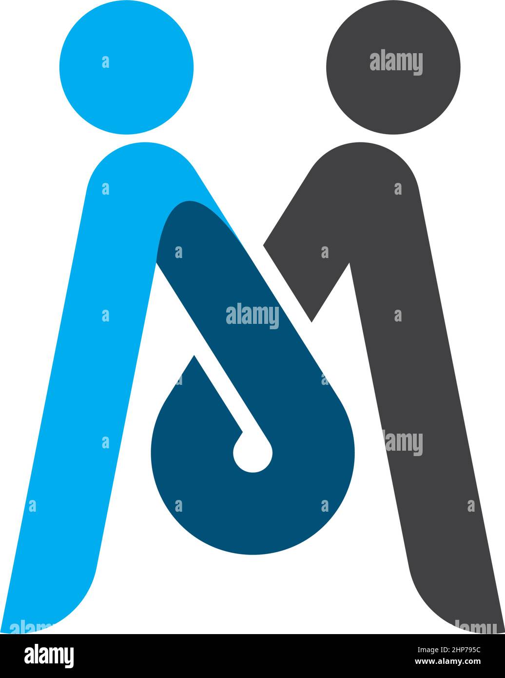 M Letter people concept Logo Template Vector Stock Vector Image & Art ...