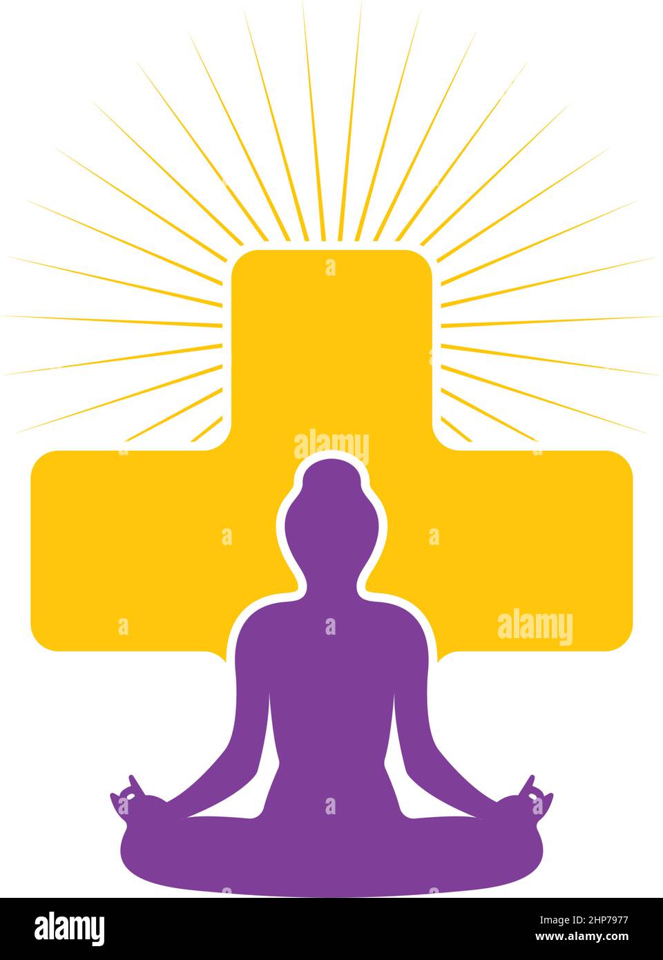 Meditation cross template vector icon Stock Vector Image & Art - Alamy