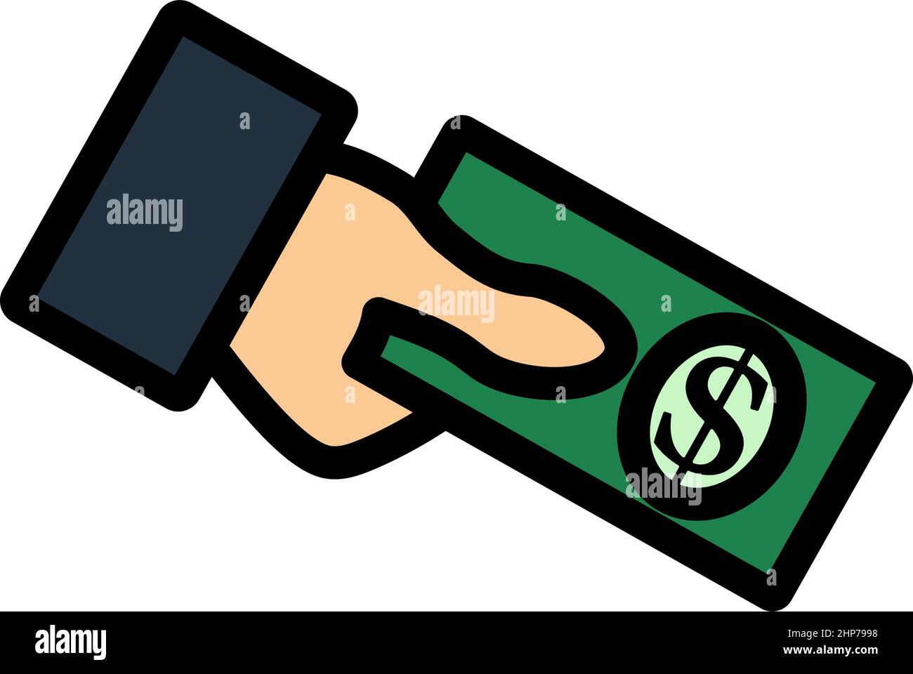 Hand Holding Money Icon Stock Vector Image & Art - Alamy