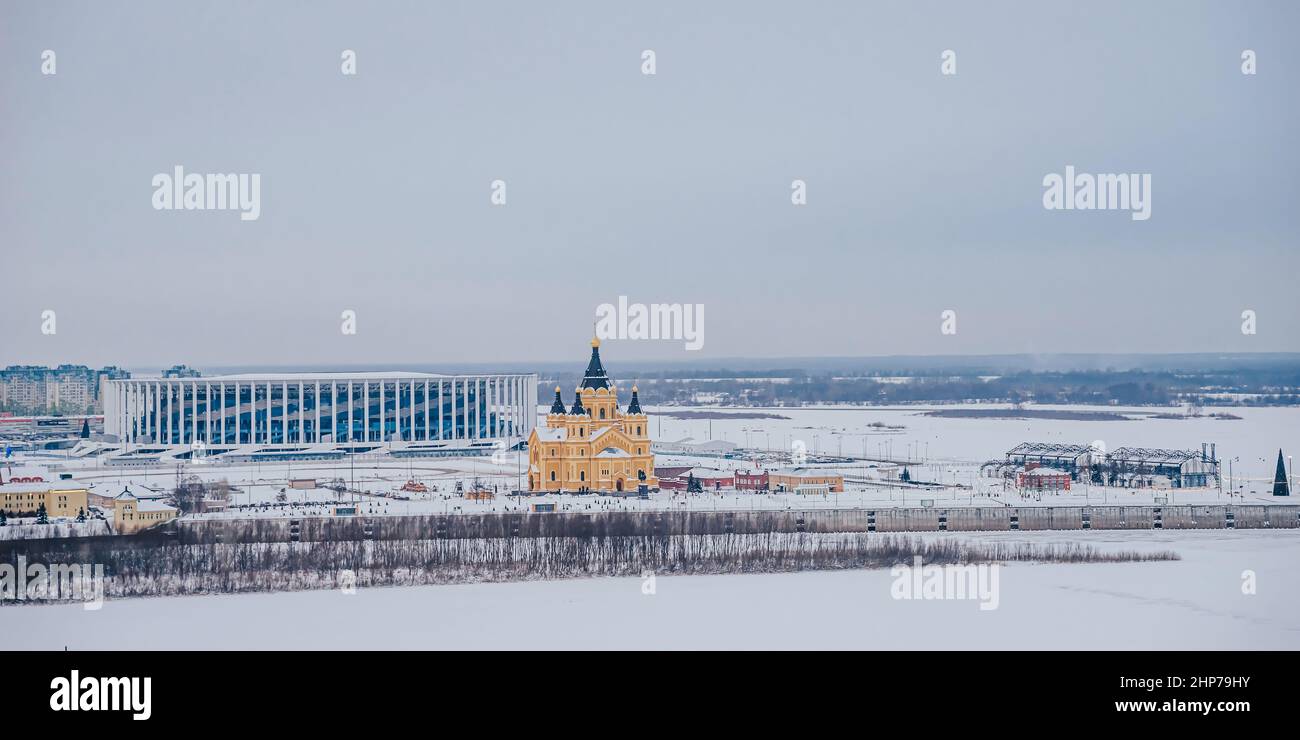 Cathedral in the name of the Holy Prince Alexander Nevsky at Strelka in ...