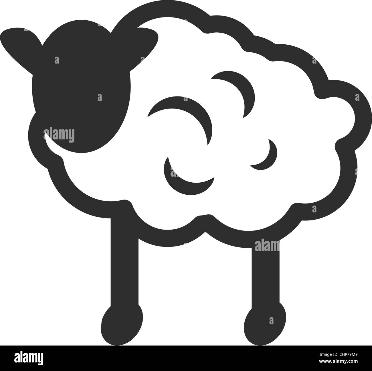 sheep icon vector illustration design template Stock Vector Image & Art ...