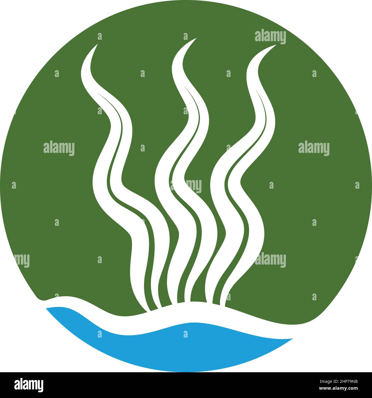 seaweed icon vector illustration design template Stock Vector Image ...