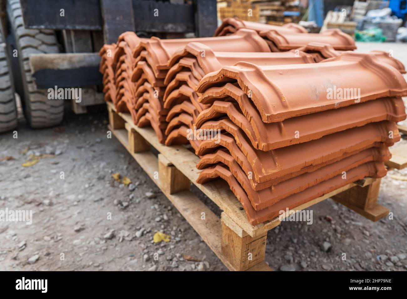 Forklift loader for warehouse fork lifter ready for work carry carry ...