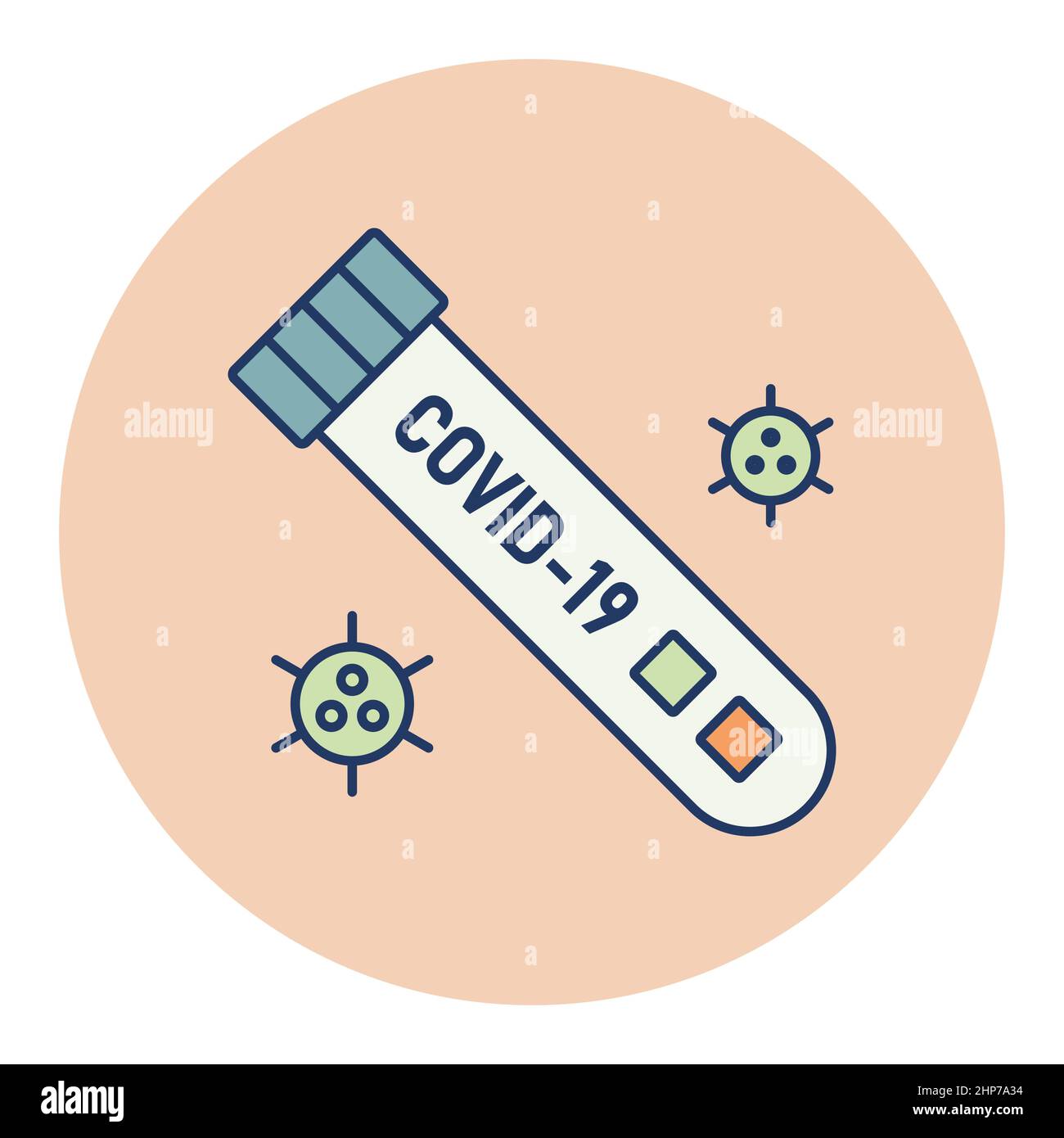 Laboratory test tube blood Stock Vector Images - Alamy