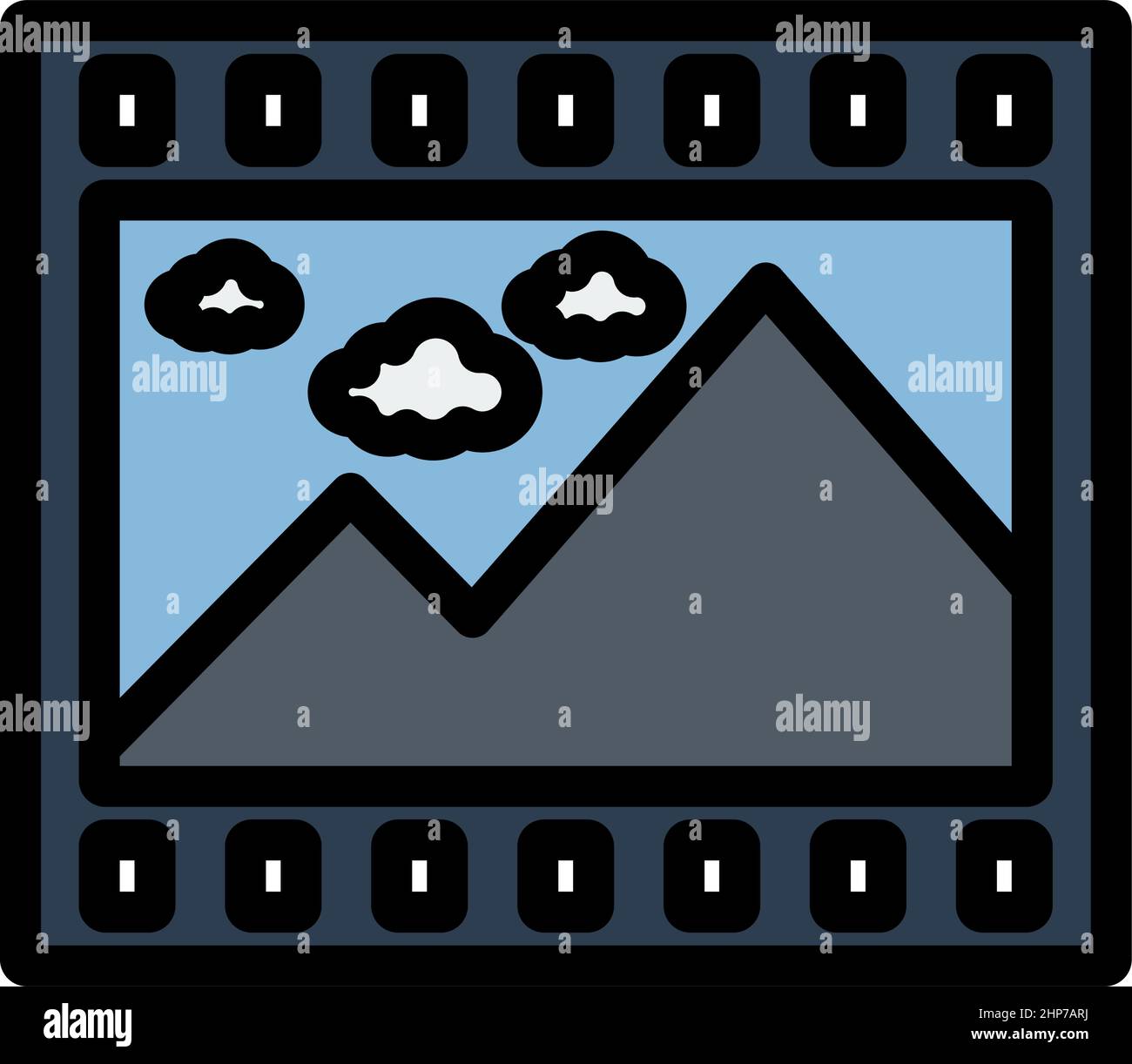 Film Frame Icon Stock Vector Image & Art - Alamy