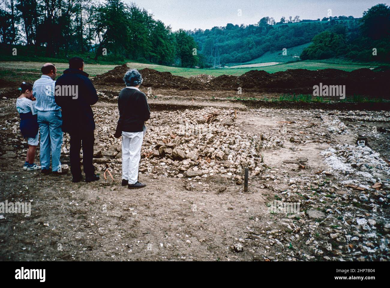 Batten Hanger - Archeological Site in progress near Chichester, West ...
