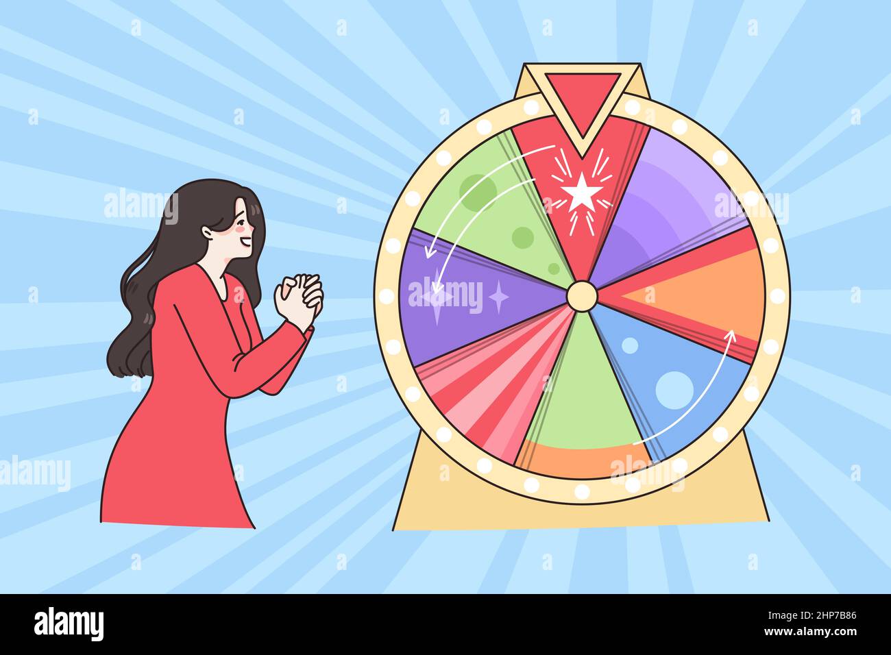 Lottery game luck Stock Vector Images - Alamy