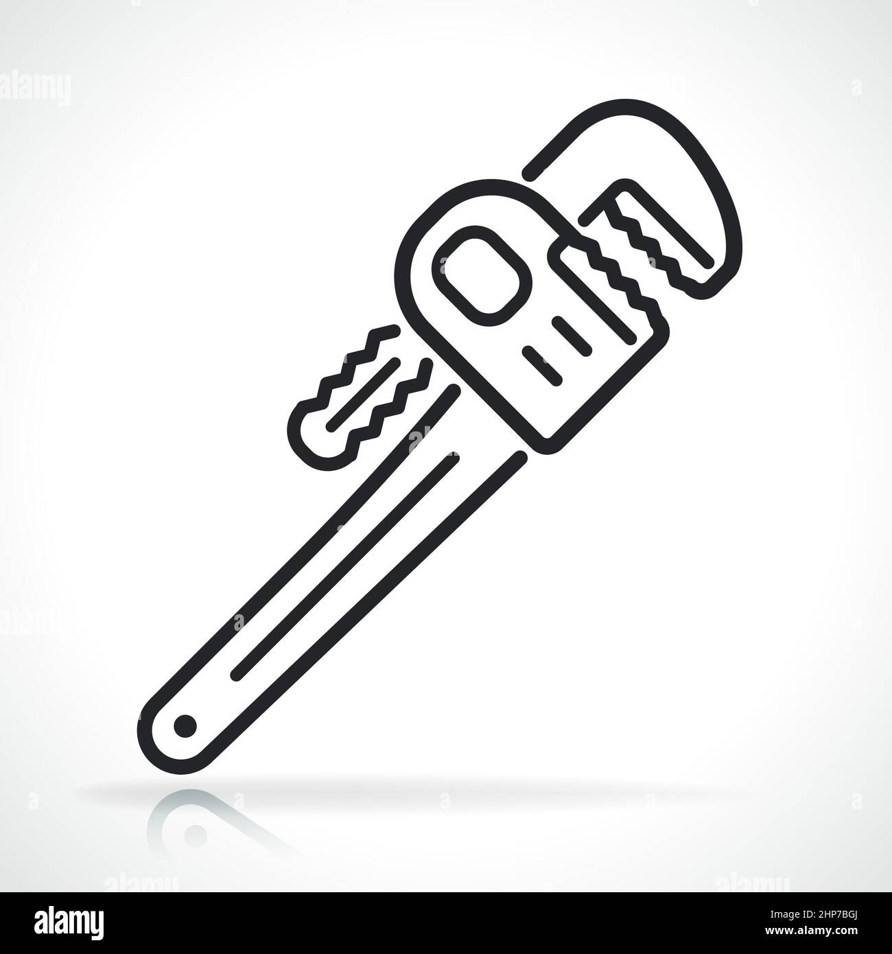 Plumber wrench Stock Vector Images - Alamy