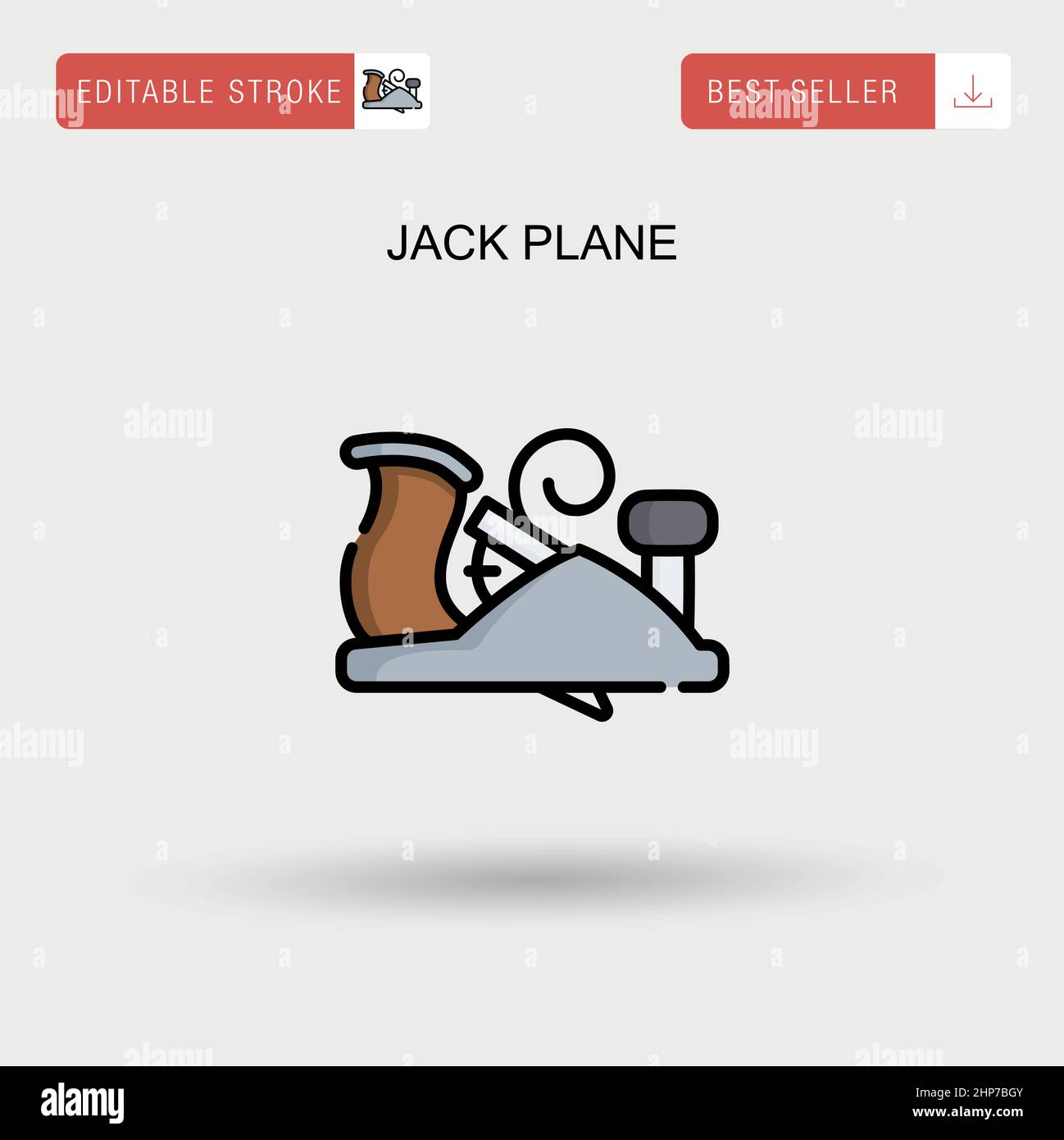 Planer carpenter hand tool Stock Vector Images - Alamy