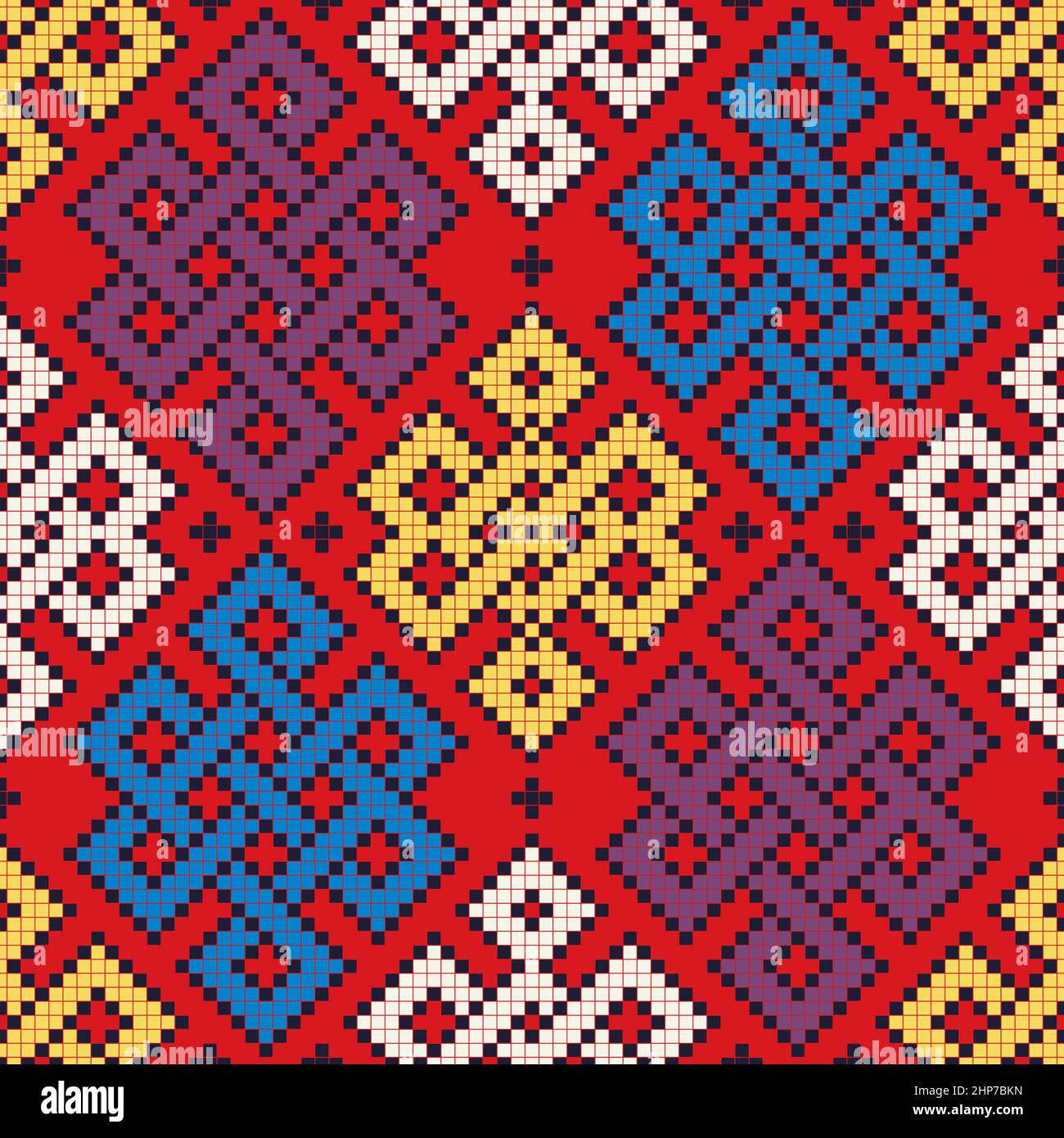Bulgarian embroidery pattern 6 Stock Vector Image & Art - Alamy