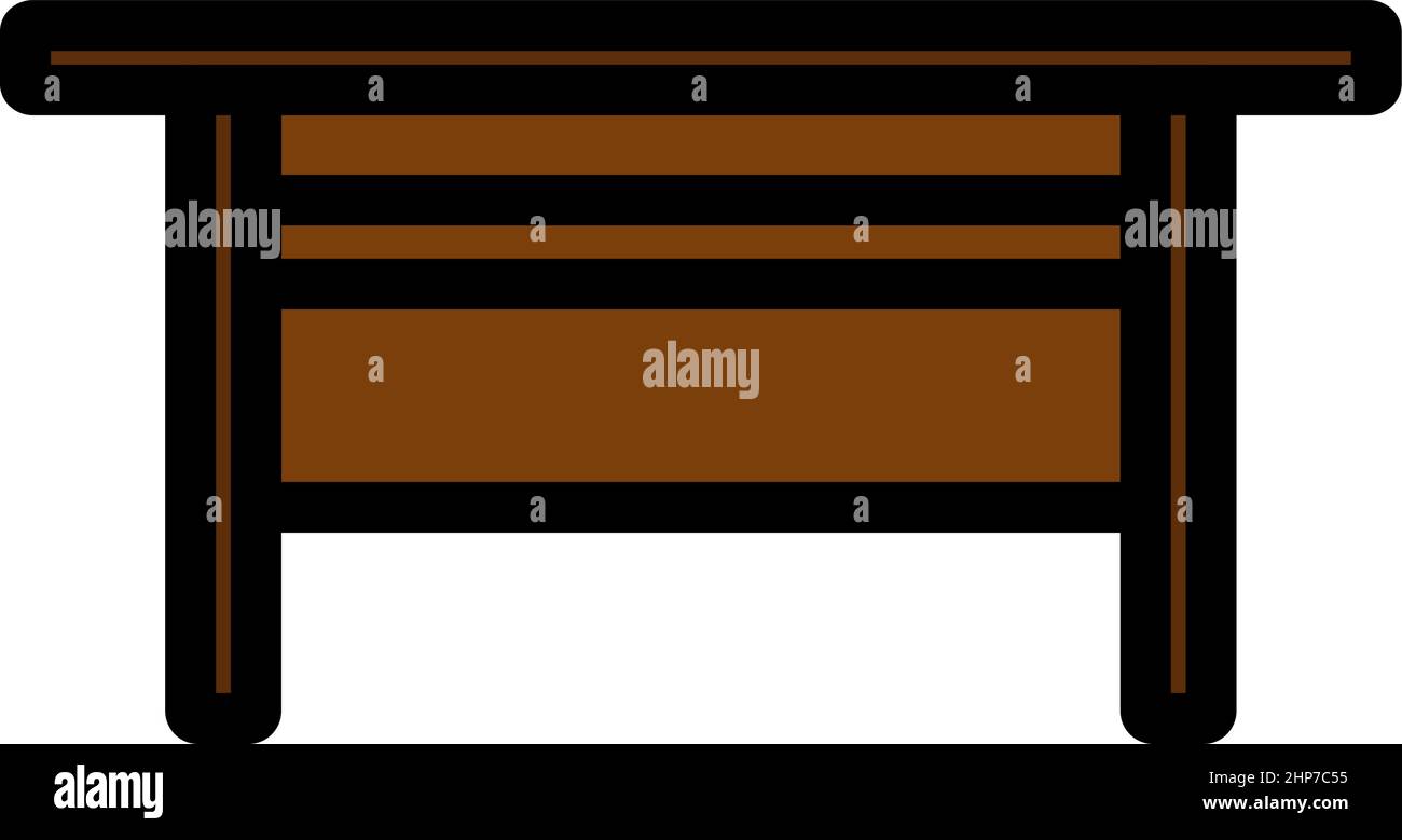 Boss Office Table Icon Stock Vector Image & Art - Alamy