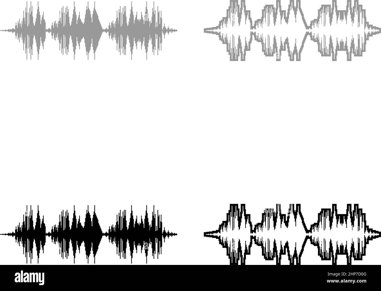 Graphic equalizer pattern simple Cut Out Stock Images & Pictures - Alamy