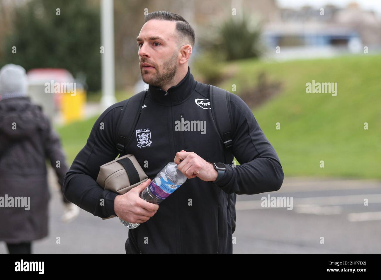 Luke Gale (7) of Hull FC arrives at the MKM Stadium Stock Photo - Alamy