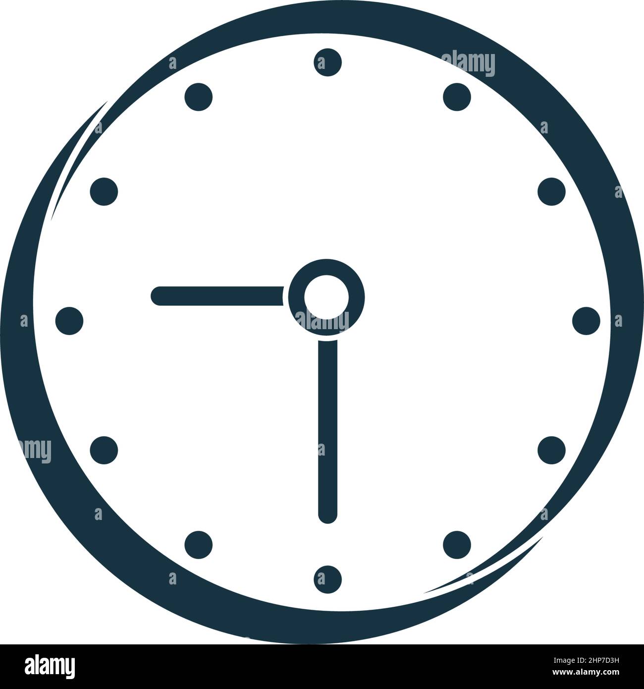 Clock time icon logo design template Stock Vector Image & Art - Alamy