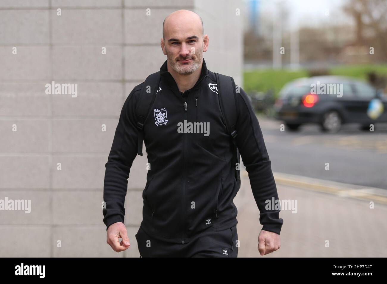 Danny Houghton (9) of Hull FC arrives at the MKM Stadium Stock Photo ...