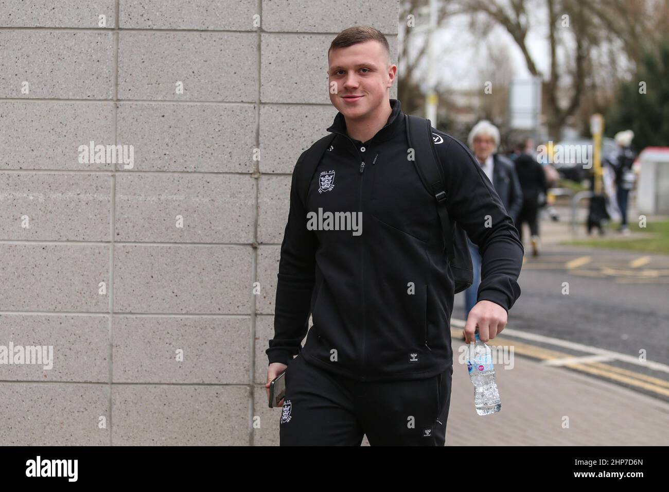 Jack Brown (20) of Hull FC arrives at the MKM Stadium Stock Photo - Alamy
